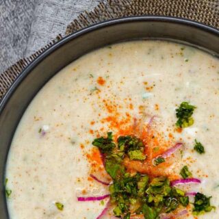 Easy Onion Raita in 5 minutes! - The Fiery Vegetarian