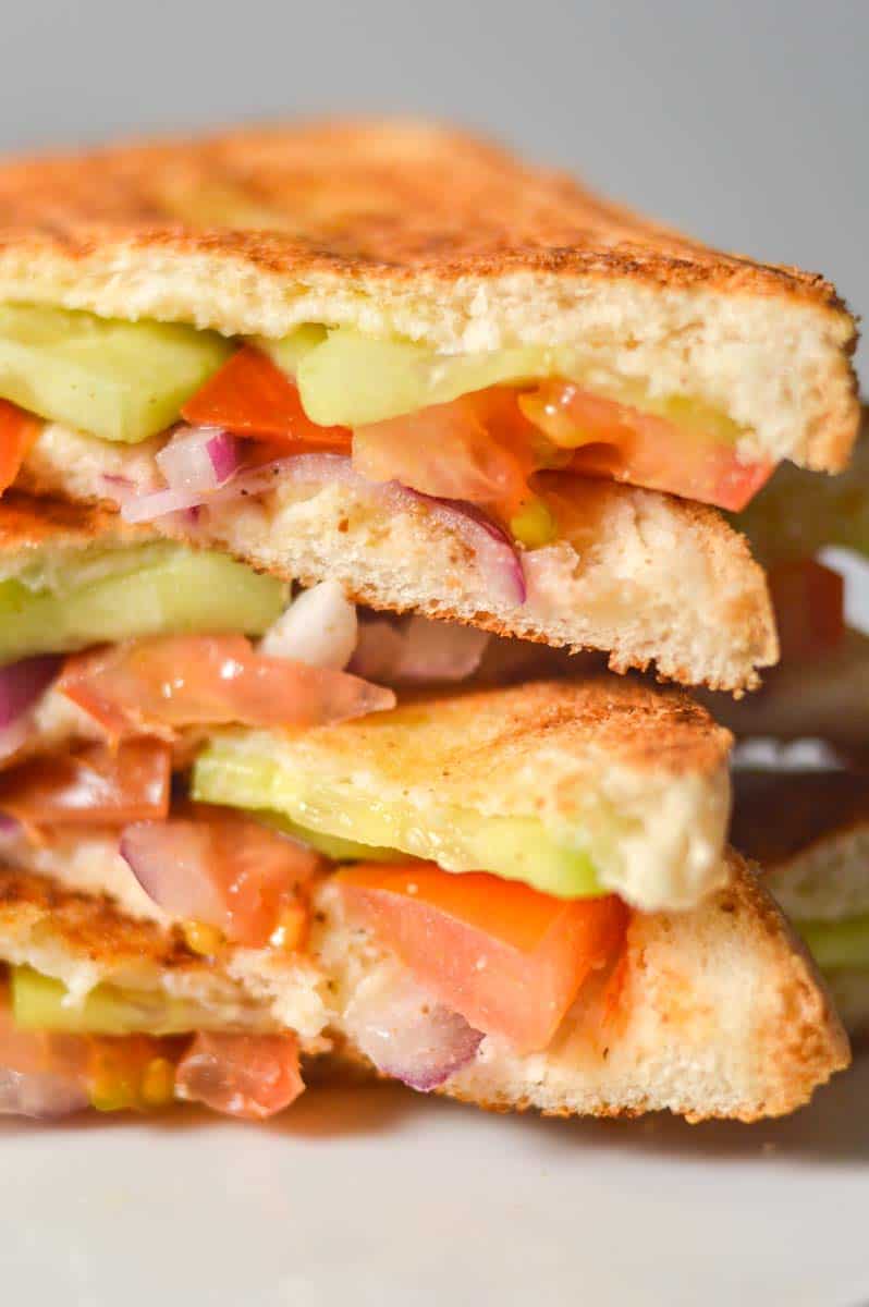 5-Minute Masala Sandwich - The Fiery Vegetarian