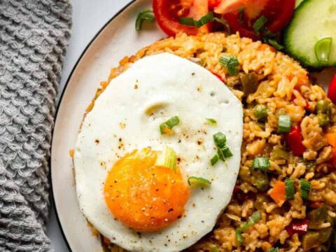 Easy Vegetarian Nasi Goreng - The Fiery Vegetarian