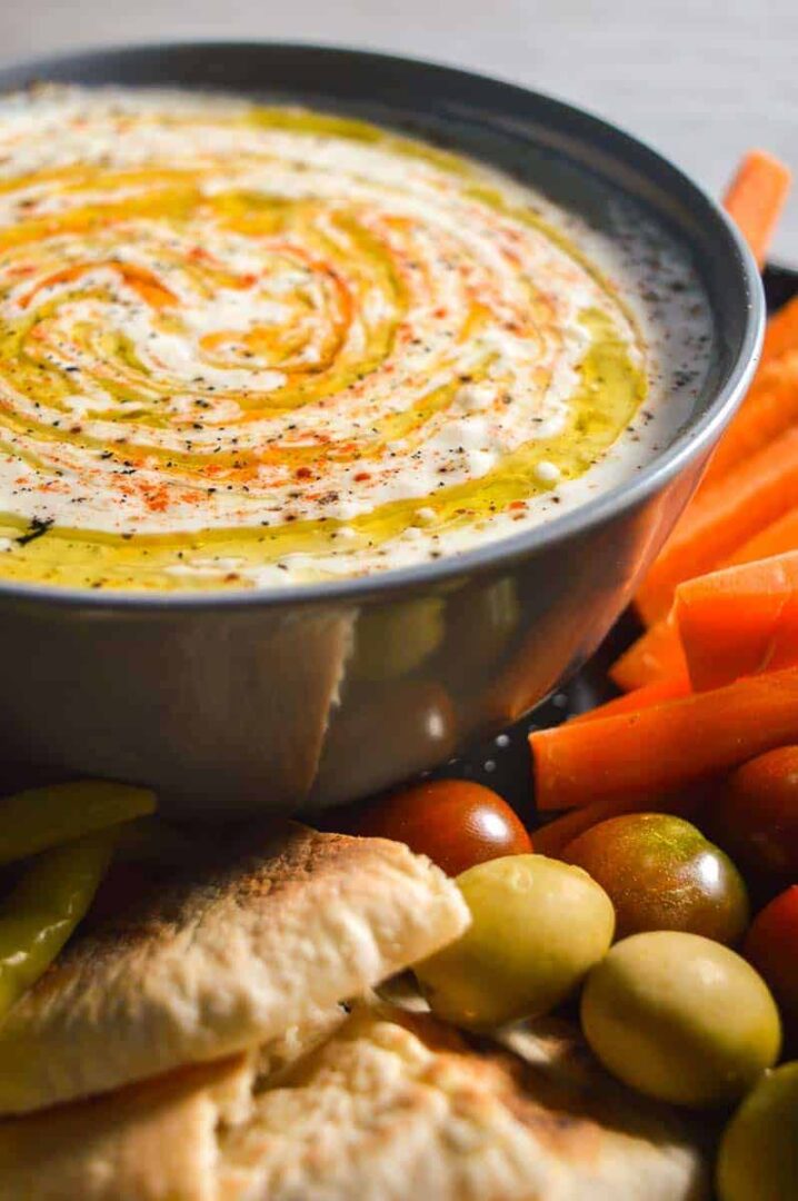 Quick Spicy Feta Dip (Tirokafteri) - The Fiery Vegetarian