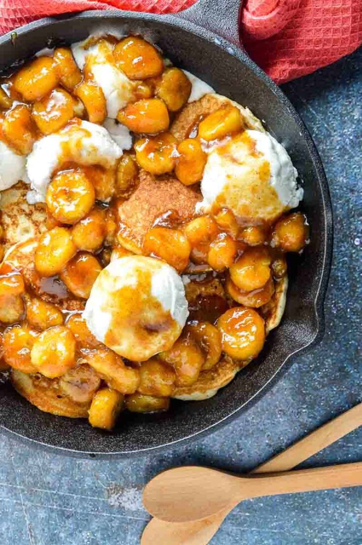 6-minute Vegan Banana Foster Recipe - The Fiery Vegetarian