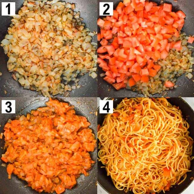Easy Fried Spaghetti Recipe - The Fiery Vegetarian