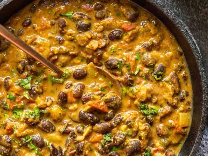 Creamy Black Bean Curry - The Fiery Vegetarian