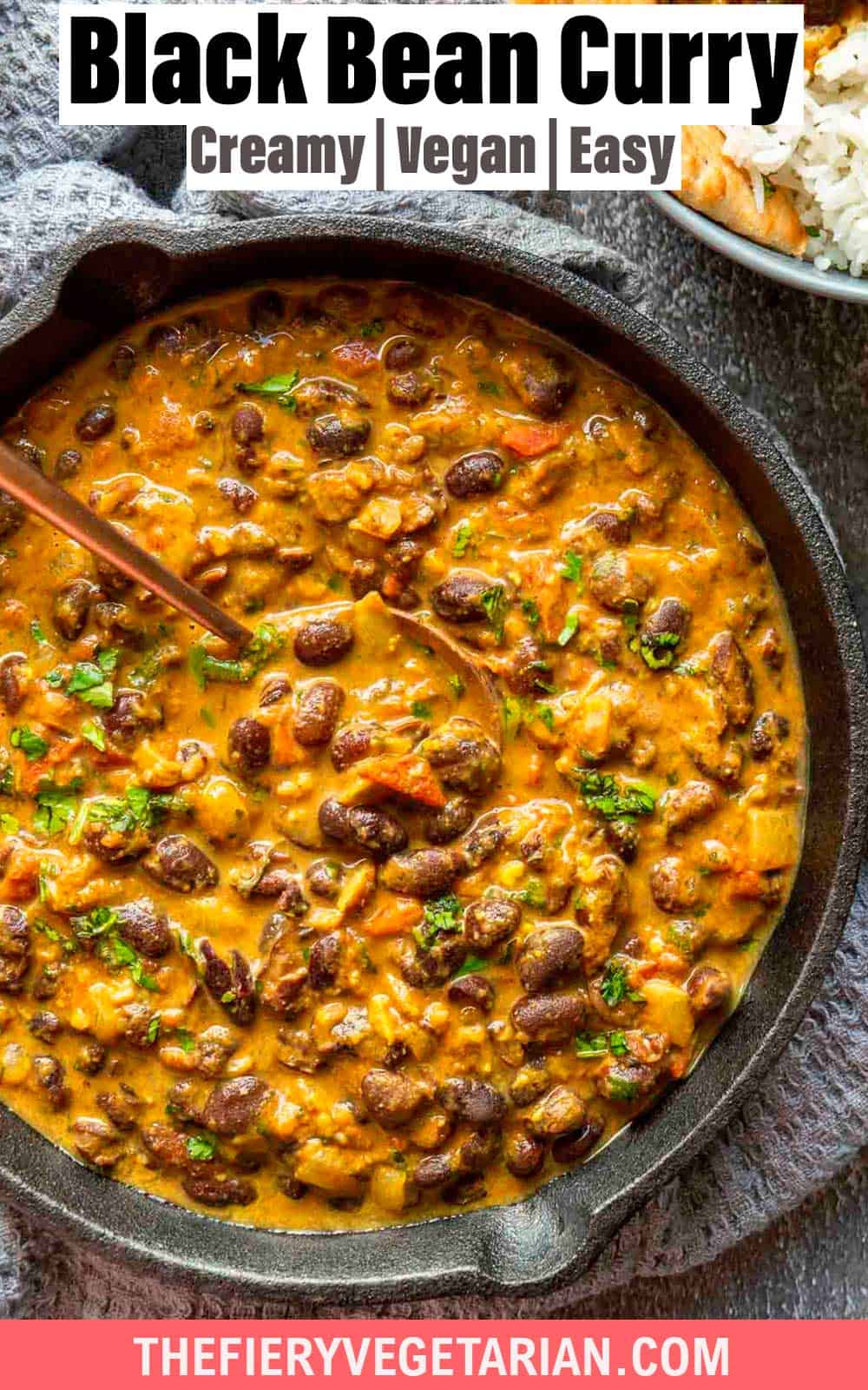 Creamy Black Bean Curry - The Fiery Vegetarian