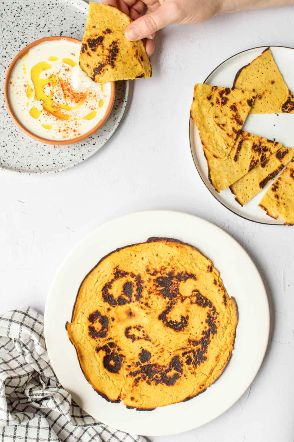 Simple Stovetop Socca (Farinata) - The Fiery Vegetarian