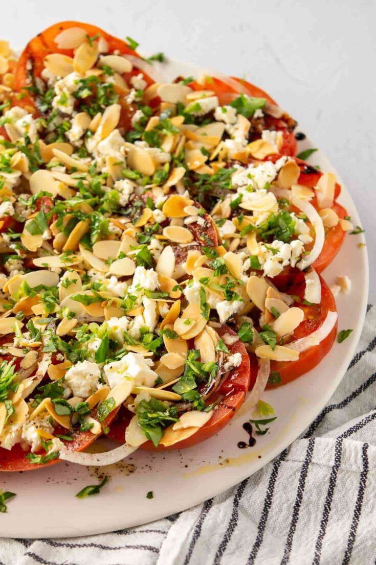 Quick Spanish Tomato Salad - The Fiery Vegetarian