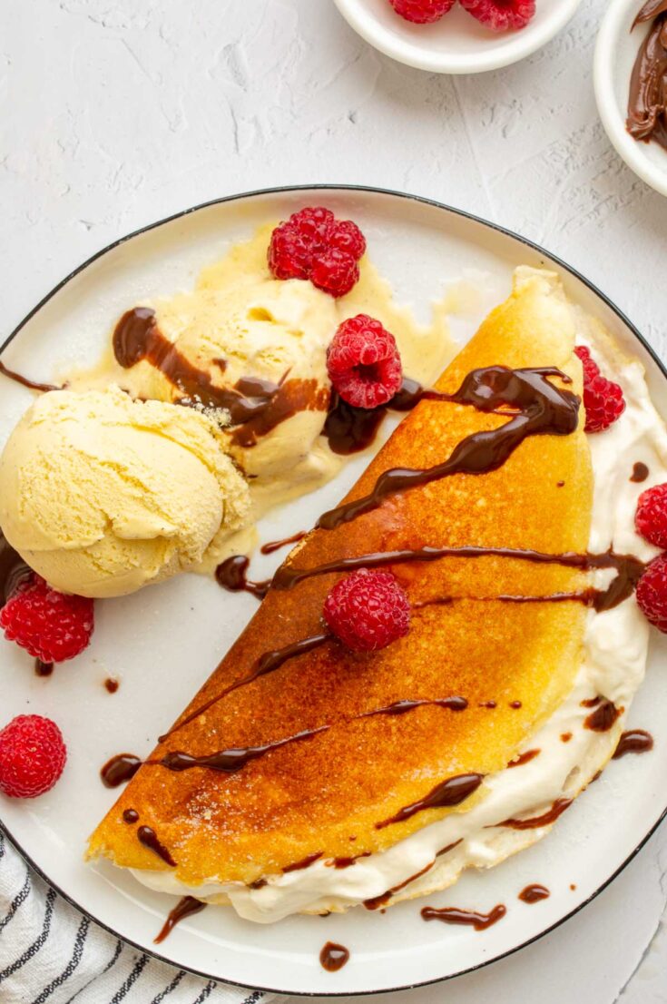 One-ingredient crepe! (TikTok recipe) - The Fiery Vegetarian