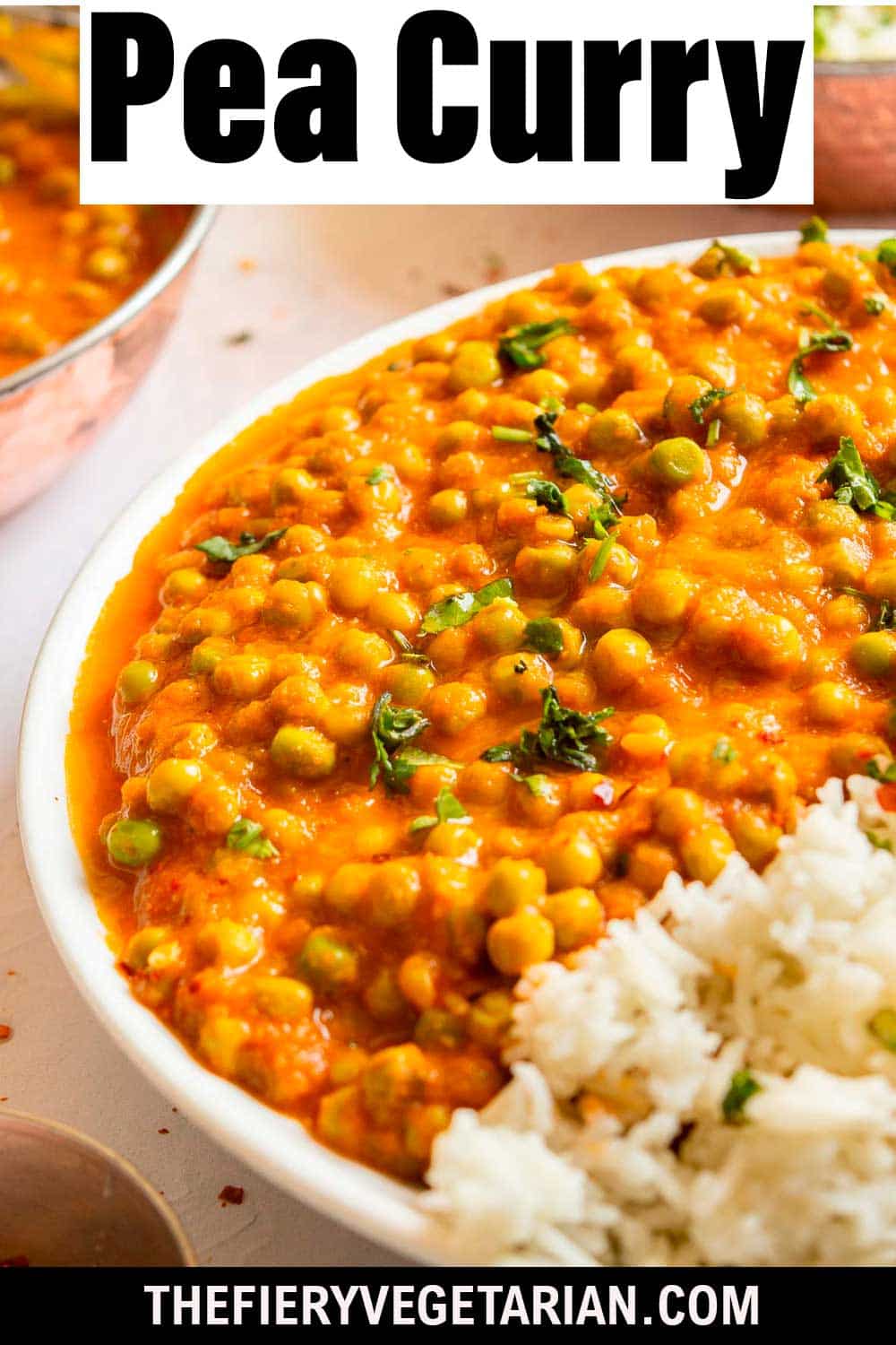 Quick Pea Curry - The Fiery Vegetarian