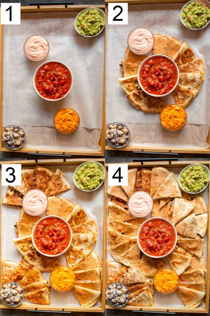 Epic Quesadilla Platter (and how to style it) - The Fiery Vegetarian