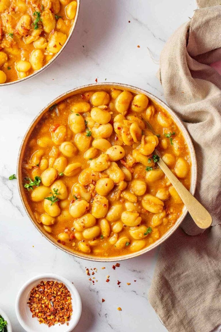 Easy Butter Bean Curry - The Fiery Vegetarian