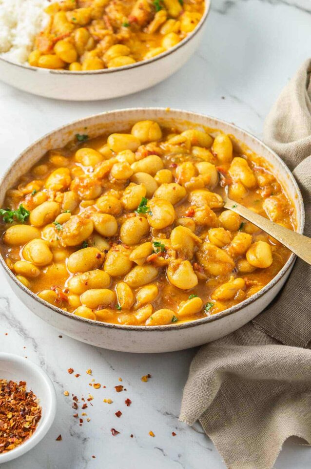 Easy Butter Bean Curry - The Fiery Vegetarian