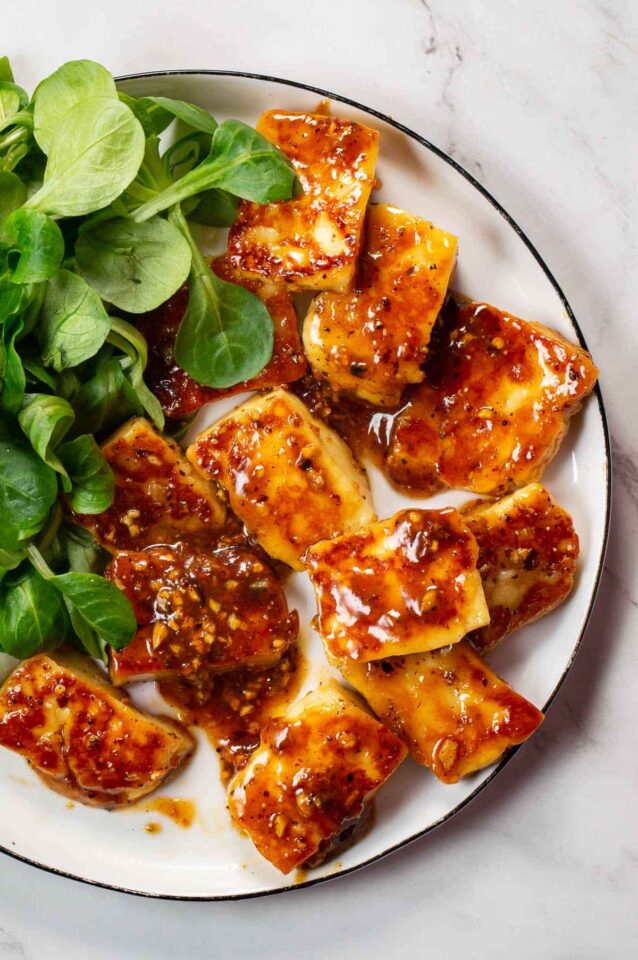Easy Honey Halloumi - The Fiery Vegetarian