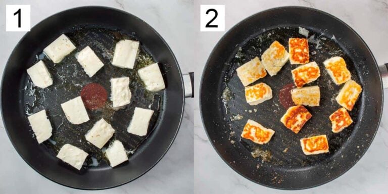 Easy Honey Halloumi - The Fiery Vegetarian