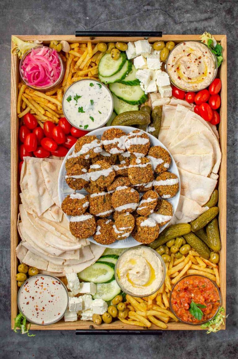 Epic Falafel Platter (and how to style it) - The Fiery Vegetarian
