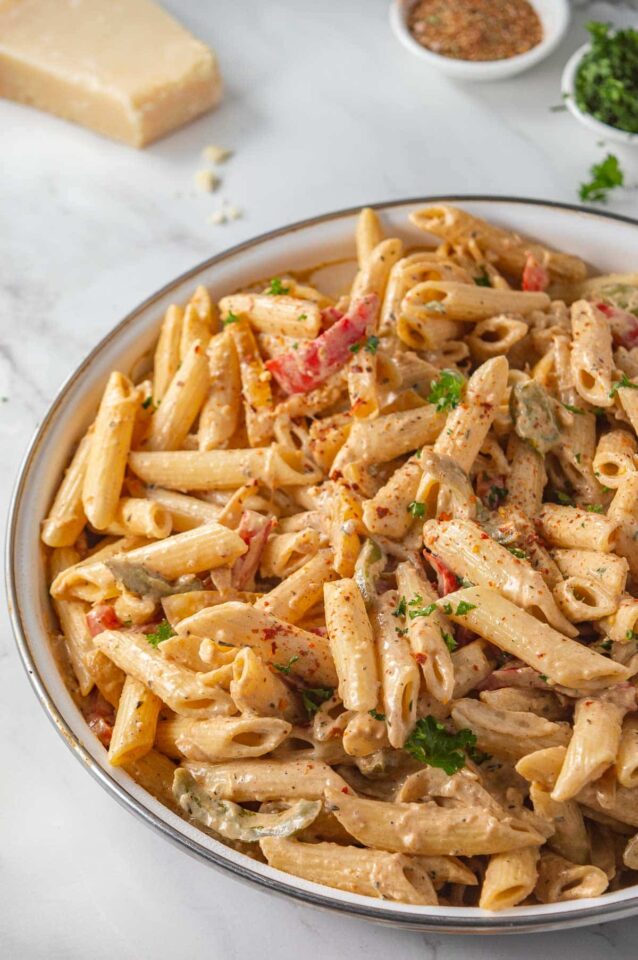 Easy Vegetarian Rasta Pasta - The Fiery Vegetarian