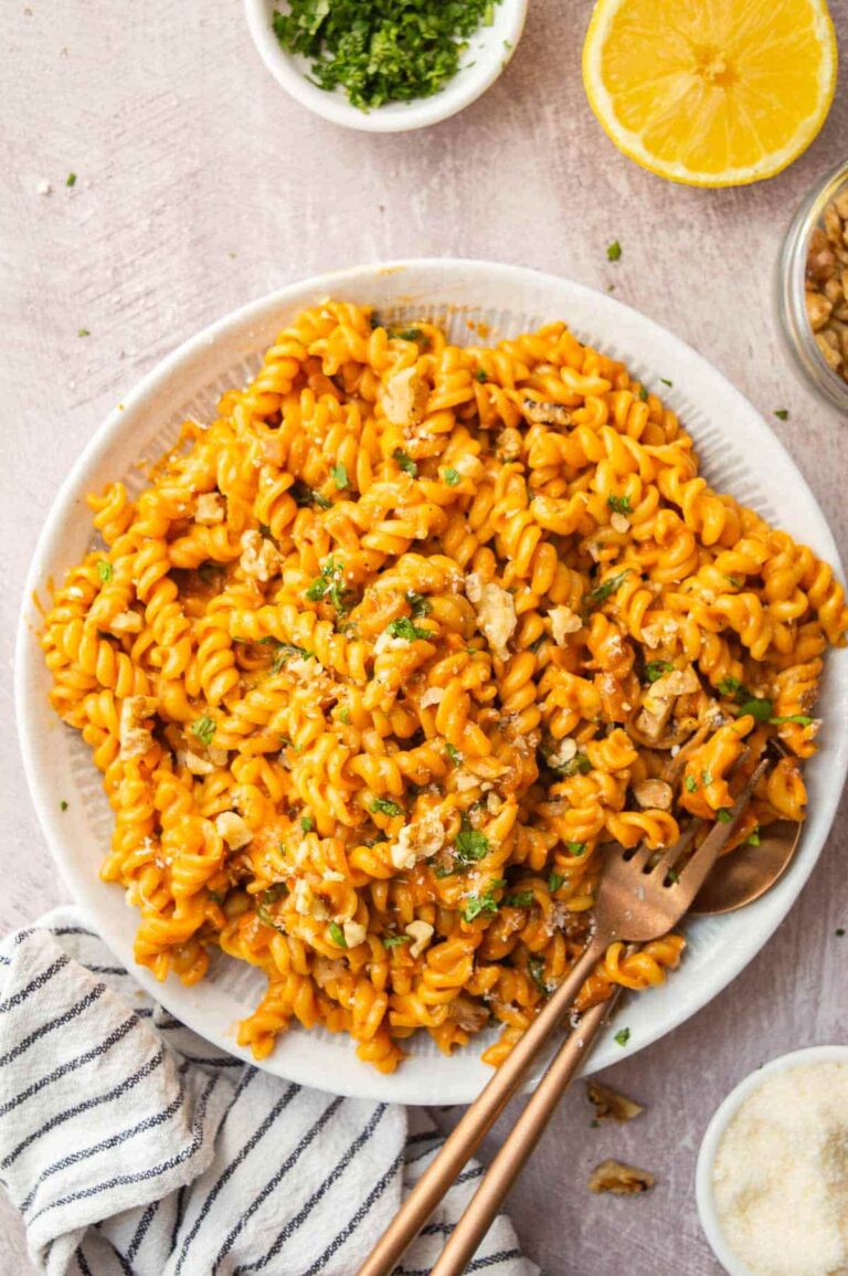 Quick Gochujang Pasta - The Fiery Vegetarian