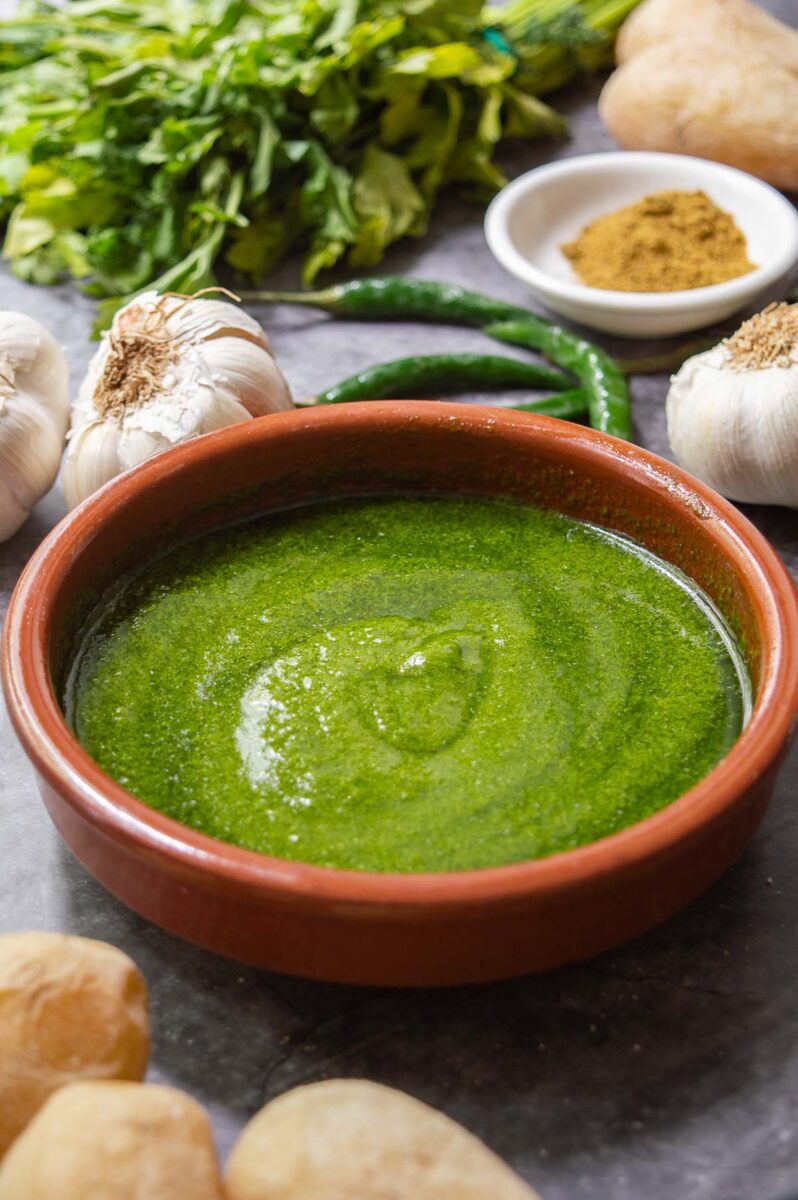 Easy Mojo Verde Canario (Canarian Green Sauce) - The Fiery Vegetarian