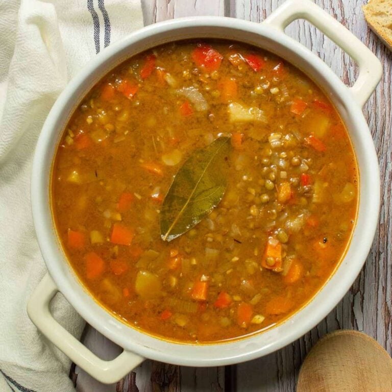 Traditional Lentejas (Spanish Lentil Stew) - The Fiery Vegetarian
