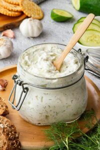 Easy Dill Labneh with Cucumber - The Fiery Vegetarian