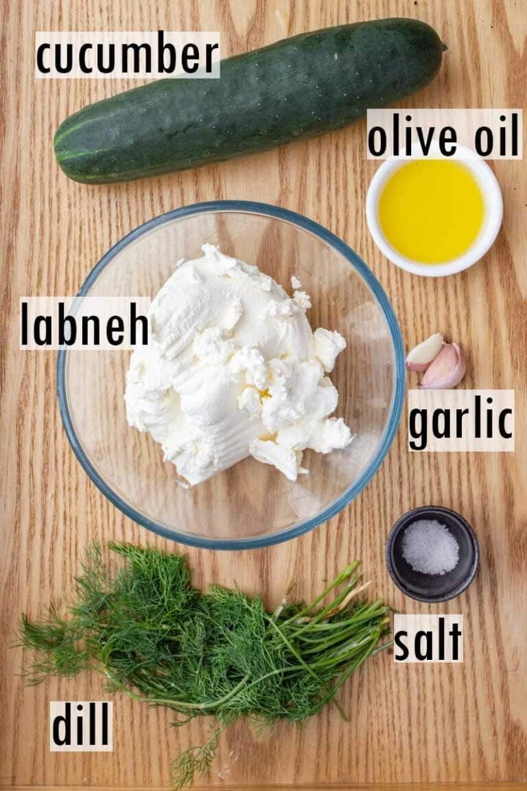 Easy Dill Labneh with Cucumber - The Fiery Vegetarian