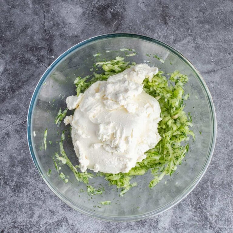 Easy Dill Labneh with Cucumber - The Fiery Vegetarian