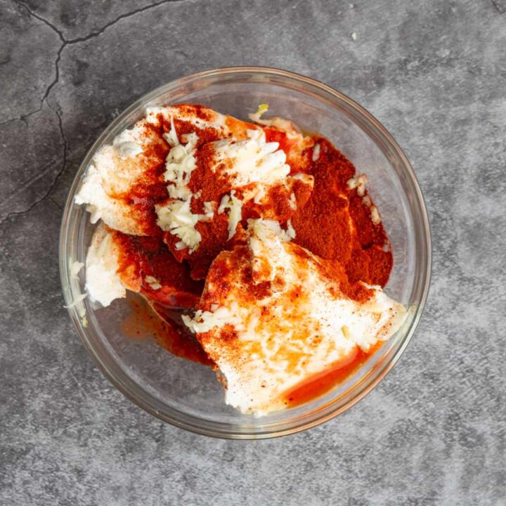 Quick Spicy Labneh Dip - The Fiery Vegetarian