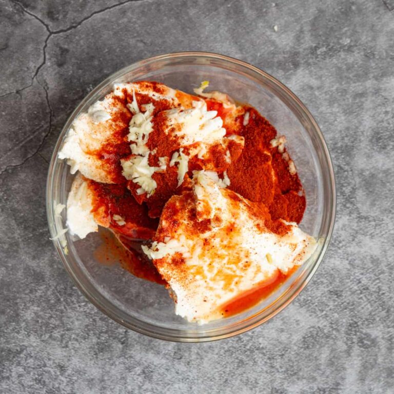 Quick Spicy Labneh Dip - The Fiery Vegetarian